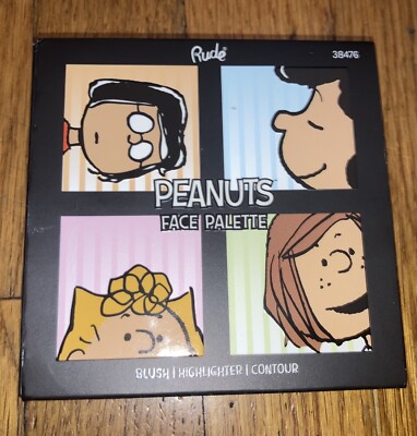 NEW IN BOX COSMETIC RUDE SNOOPY, PEANUTS FACE PALETTE BLUSH HIGHLIGHTER ...