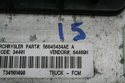 2002-2005 DODGE RAM FCM BCM FRONT BODY CONTROL Multifunction Module ...