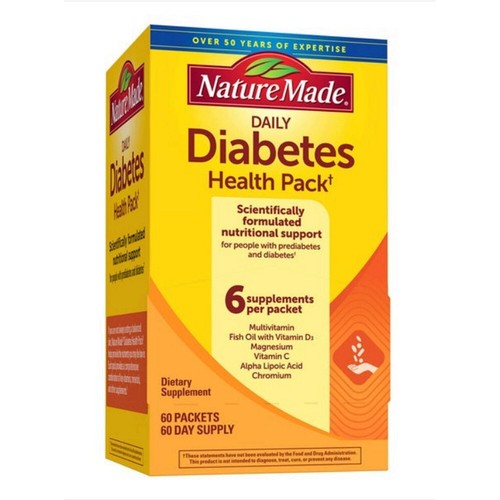 Nature Made Daily DIABETIC Health Pack 60 Packets Exp: 05/26 ...
