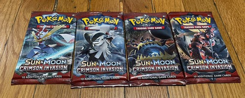 Pokemon TCG - Sun & Moon: Crimson Invasion Booster Pack (1) BRAND NEW ...