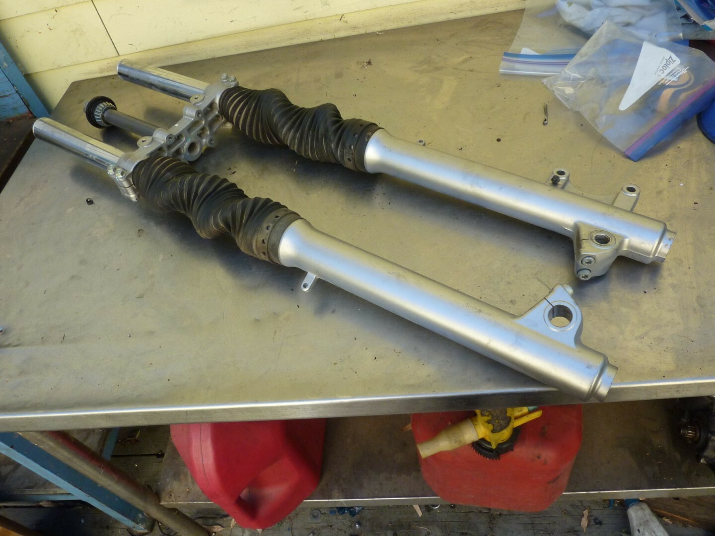 Forks front suspension KLR650 klr 650 kawasaki 08+ 2nd gen ONLY3k miles ...