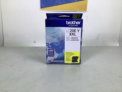 GENUINE Brother LC20E YELLOW Ink Cartridge - NG P1C | eBay
