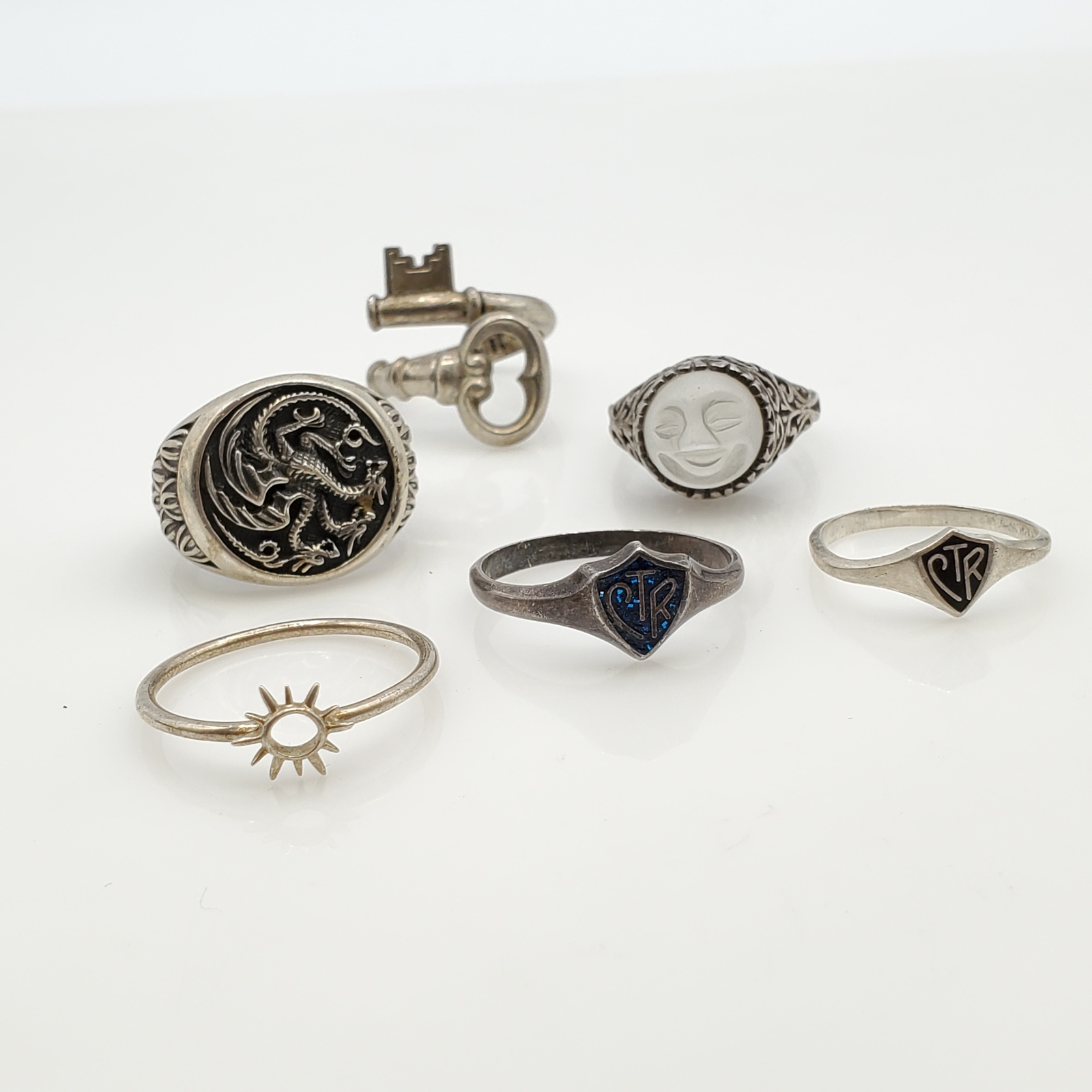 +RingMasters boma Avon 925 Sterling Silver Ring Sz 5-9 +Signed Lot 21 ...