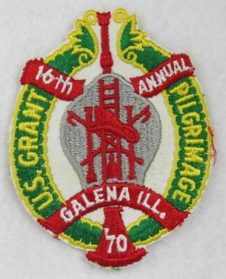 1970 16th Annual US Grant Pilgrimage Galena, Illinois Patch M/C Border ...