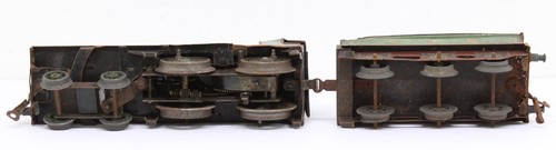 Bing for Gamages Clockwork GNR 4-4-0 Ivatt Locomotive & 3-axle Tender ...