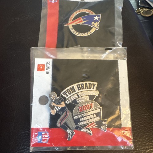 New England Patriots Tom Brady 2007 Season Touchdown Record Pin ...