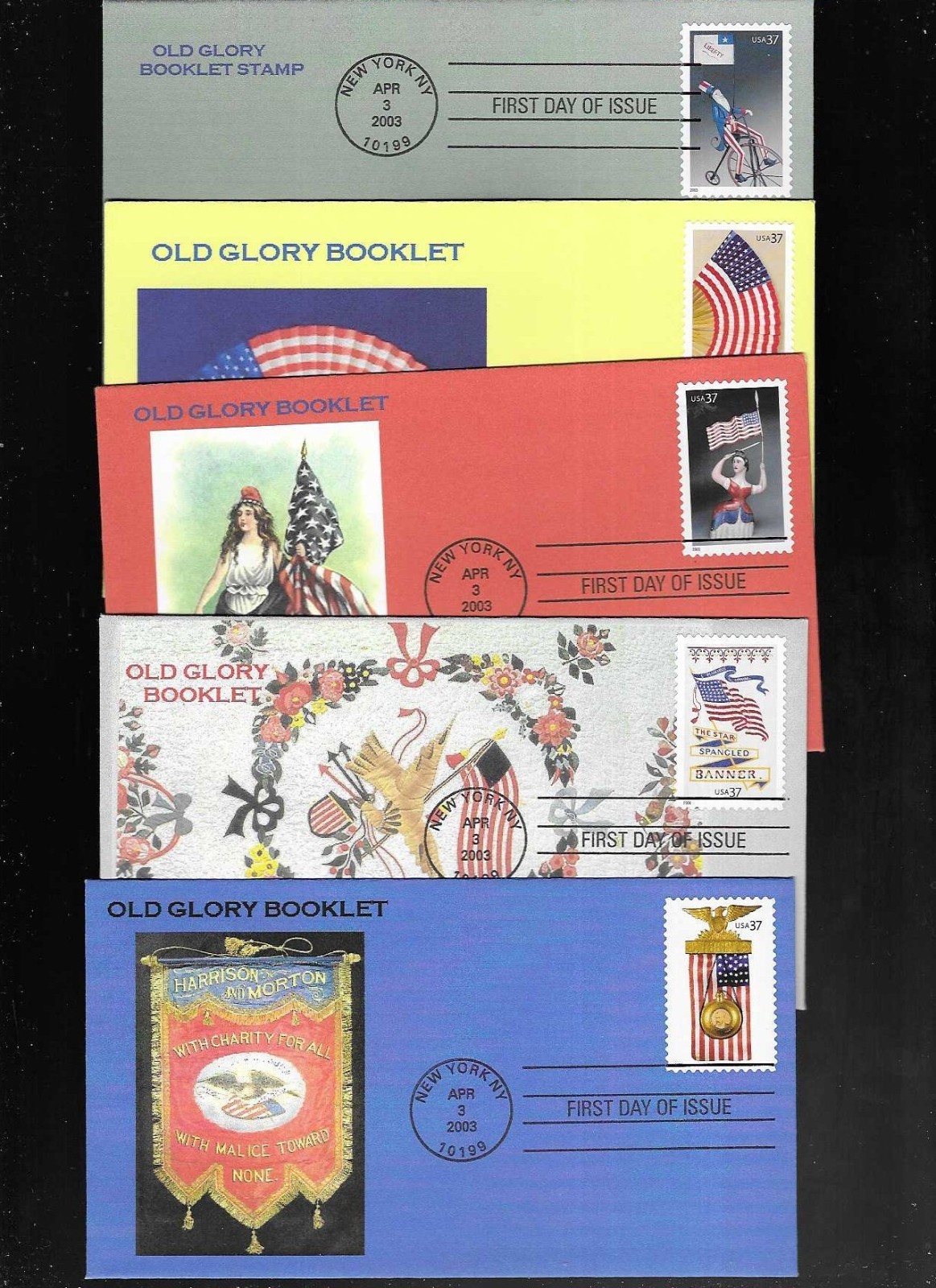 US FDC FIRST DAY COVERS OLD GLORY FLAGS 2003 THREE SETS OF 5 TOTAL 15 COVERS | eBay