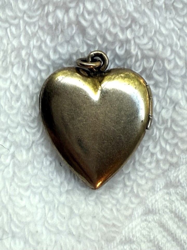 Superb Antique Lamode Engraved GF Puffy Heart Engraved Pendant Locket | eBay