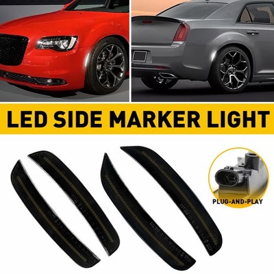 4Pcs LED Strip Front Rear Side Marker Lights Smoke Lens For 2015-23 ...