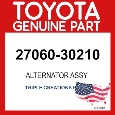 Toyota Genuine 2706030210 Alternator Assy 27060-30210 OEM | eBay