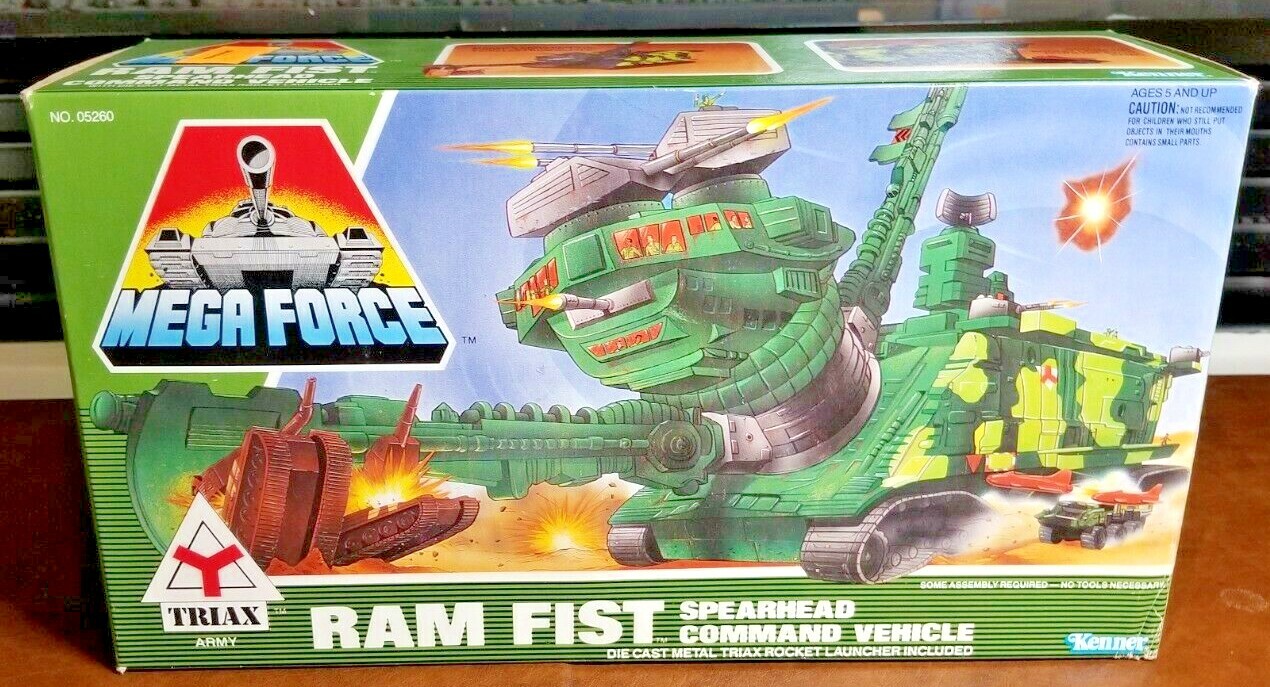 Kenner Megaforce 1989 Lot Ram Fist Spearhead Command Vehicle w/Box ...