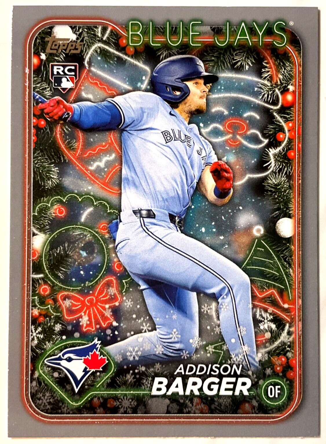 2024 Topps Holiday - Silver Glitter #H181 Addison Barger (RC) for sale ...