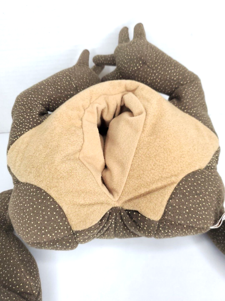 Folkmanis Folktails Full Body Hand Puppet Toad Frog Olive Green Large ...