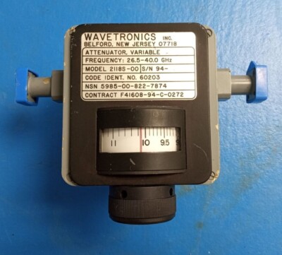 Wavetronics Variable Attenuators 2118S-00 | eBay