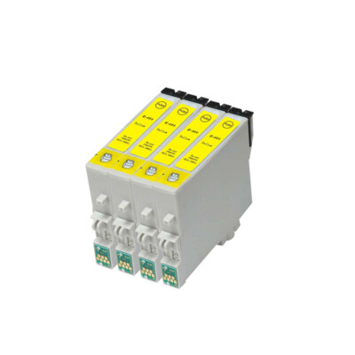 4 Yellow Ink Cartridge For Epson Stylus Photo R330 RX320 RX500 RX600 ...