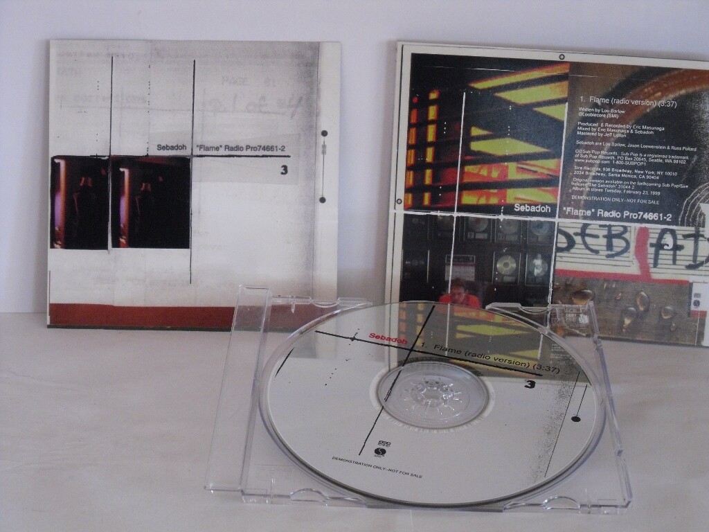 Sebadoh - Flame Promotional ONLY CD Single - PRO74661-2 ** Free ...