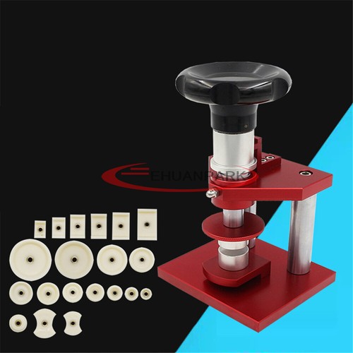 1PCS Red 8" Crystal Bezel Press Case Back Closing Bench Tool + 20 Dies ...
