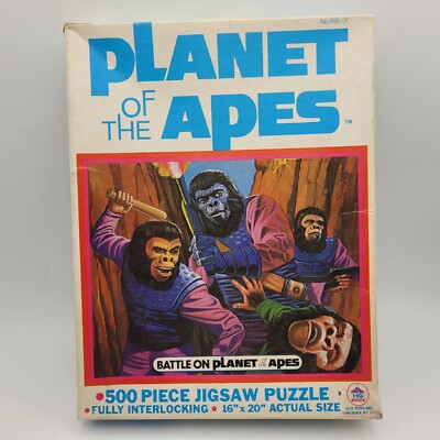 Planet of the Apes Vintage Puzzle HG Toys 486-01 Battle On 500 Piece | eBay