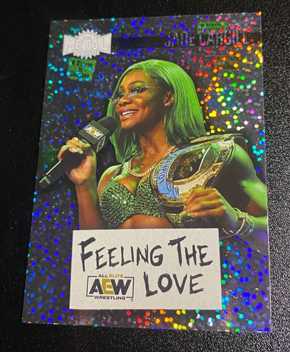 2022 Jade Cargill Foil Holo AEW Metal Universe Feeling the Love FL-13 ...