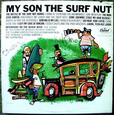 MY SON THE SURF NUT Jack Marshall 1963 vinyl lp VG+/VG- Rick Griffin ...