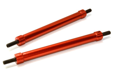 Integy 65mm Aluminum Linkages (2) M3 Threaded :1/10 Crawler C26684RED ...