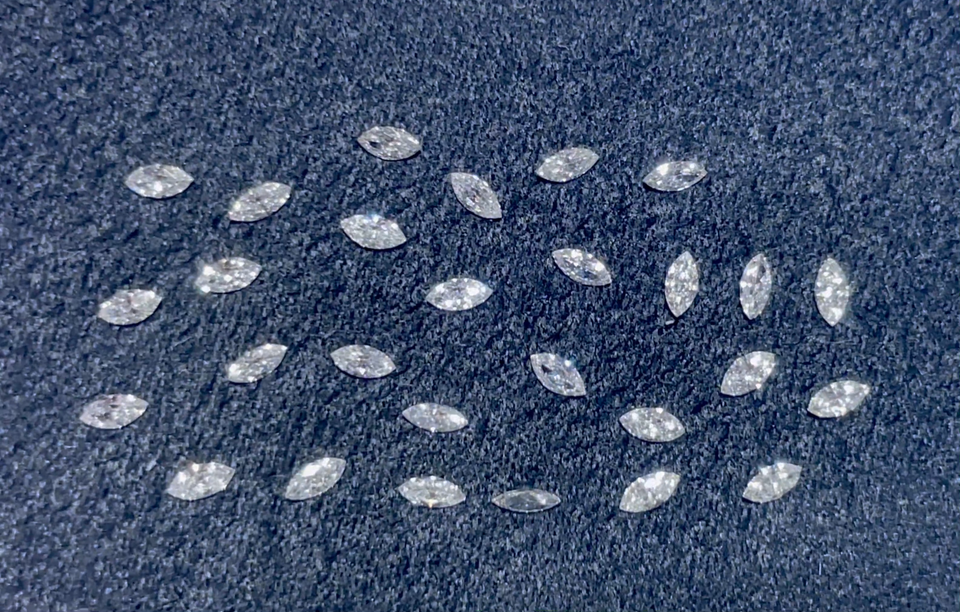 Natural MARQUISE DIAMOND, DEF Color, True VVS2-VS1 Clarity, Calibrated ...