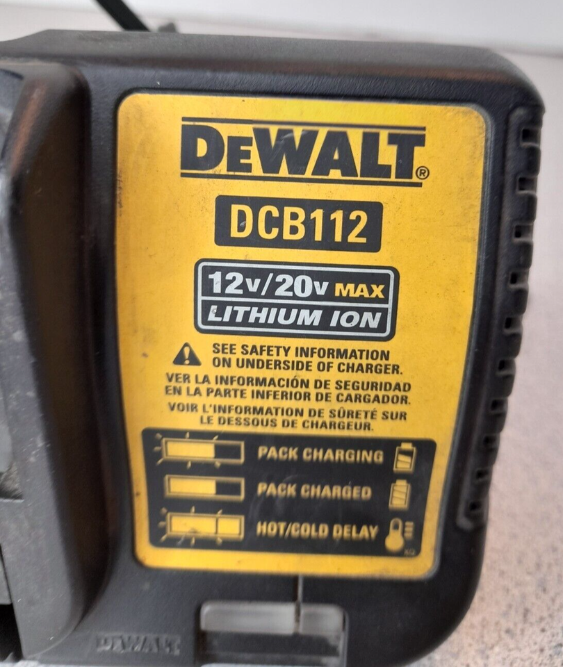Genuine DEWALT DCB107 Lithium-Ion 12v 20v Battery Charger Used | eBay