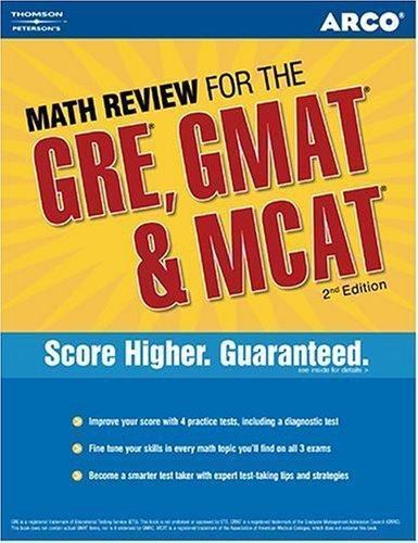 Math Review for the Gre, Gmat & McAt by 9780768913231| eBay