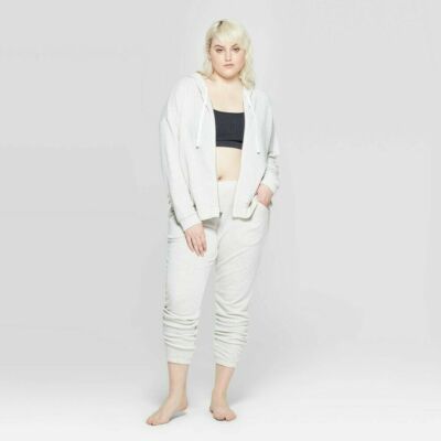 Colsie Women's Plus Size Lounge Hooded Sleep Sweatshirt -Gray 2X NWT ...