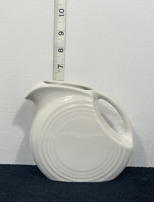VTG Fiesta Mini Disc Pitcher White Fiestaware | eBay