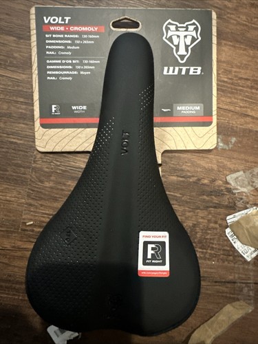 WTB Volt Wide Cromoly Rail Medium Padding 150x265mm Saddle (Black) | eBay