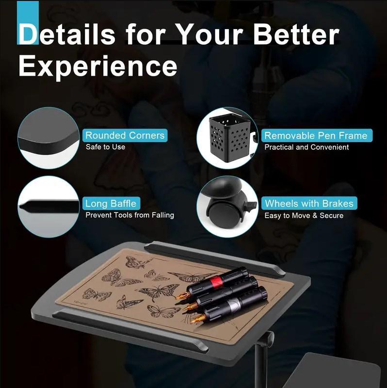 Portable Tattoo Workbench Stand for Home Studio Salon or Medical Use ...