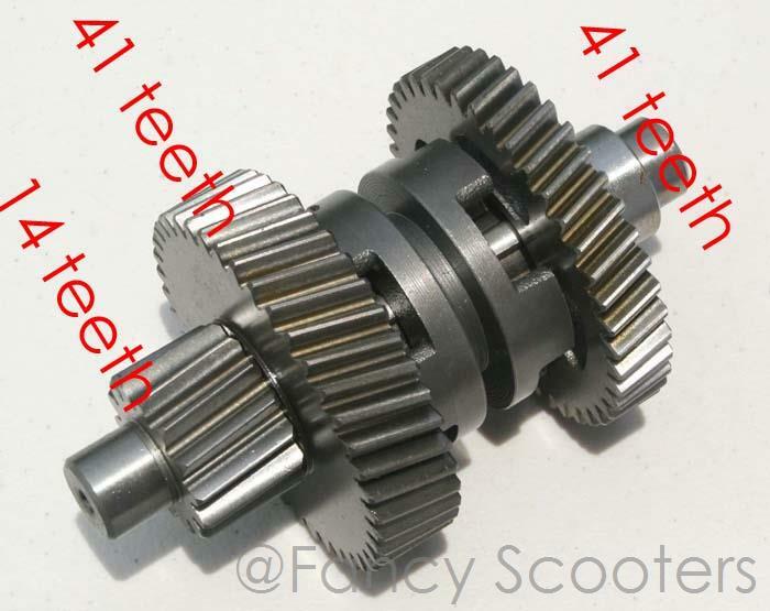 150cc GY6 157QMJ ATV engine W/REVERSE Transmission Gears Group (6 pcs ...