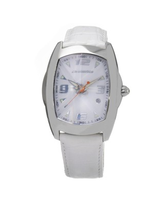 Chronotech White Leather Strap Watch Men Watches | eBay