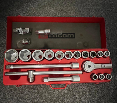 Facom 18 piece 3/4 drive metric socket set with 3 extra drives - collection only | eBay UK