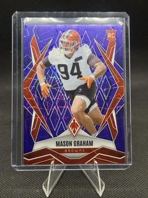 2025 Panini Phoenix #162 Mason Graham Purple Lazer Prizm #/99 | eBay