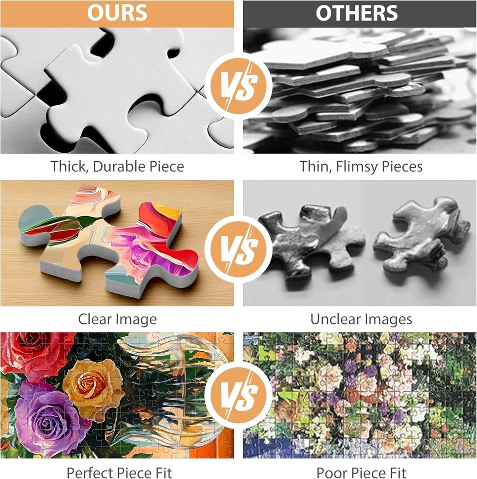 500 Piece Puzzles for Adults, Flower Jigsaw Puzzle 500 Adults Kids ...