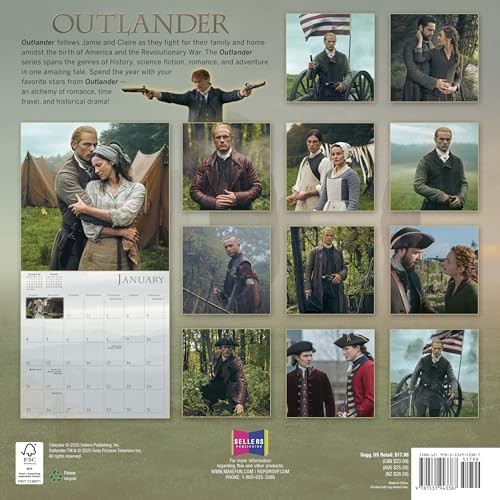Outlander 2026 Wall Calendar, 12-Month Timeless Romance 764453143386| eBay
