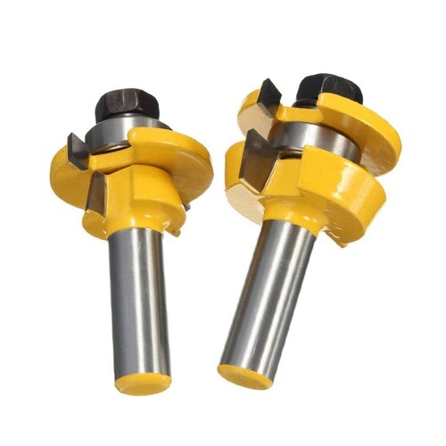 2Pieces Rail And Stile Router Bit 1/2 Shank Woodworking Chisel Cutter ...
