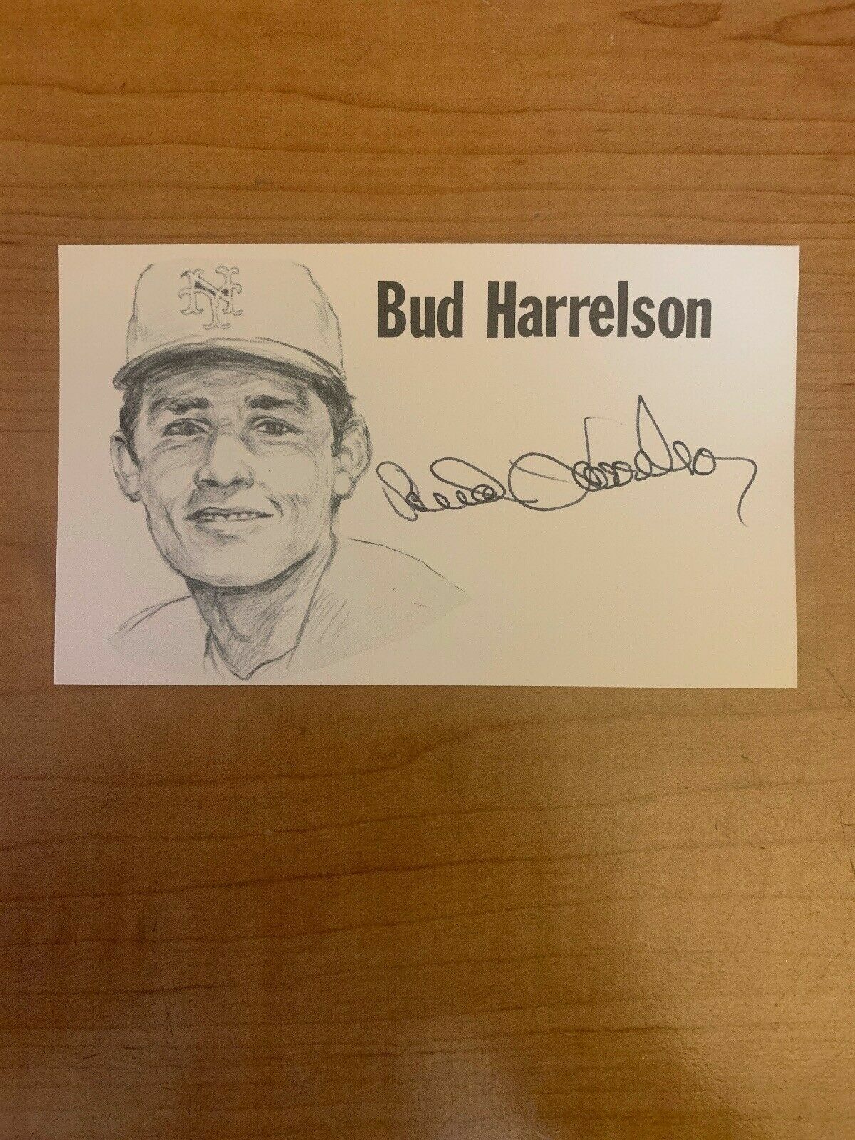 BUD HARRELSON - BASEBALL - AUTOGRAPH SIGNED - INDEX CARD - AUTHENTIC ...