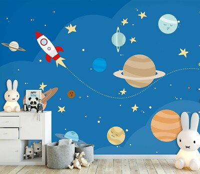 3D Planet Rocket 1065NA Jesus Religion God Wall Paper Wall Print Decal ...