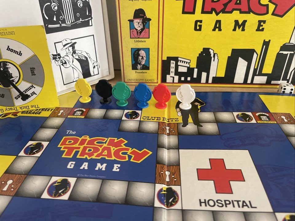 University Games Walt Disney Vintage 1990 The Dick Tracy Board Game ...