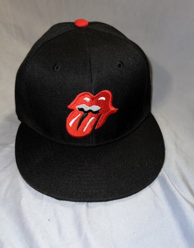 Rolling Stones Snapback Hat Tongue Lips Logo Tour Adjustable Baseball ...