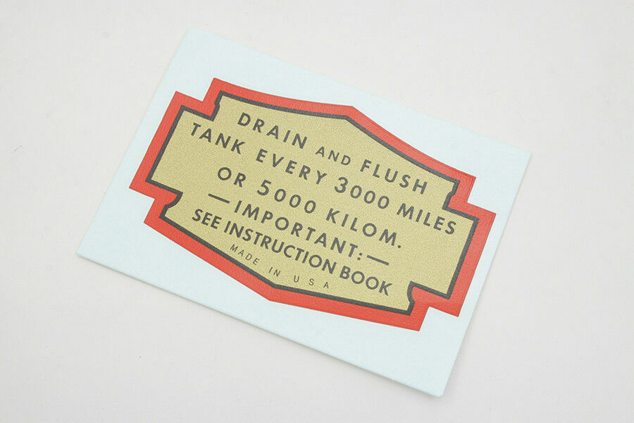 Oil Tank Decal for Harley Davidson by V-Twin For EL UL Models | eBay