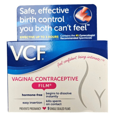 VCF Vaginal Contraceptive Film 9 films / box -- | eBay