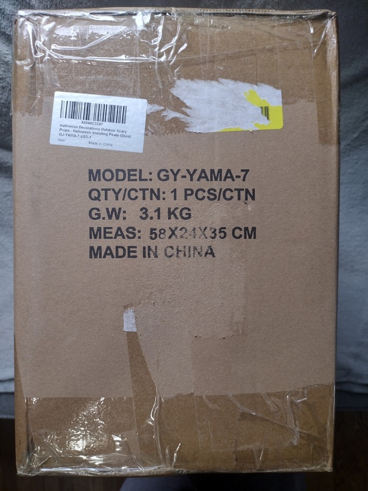 Turnmeon 6.4ft Tall Halloween Animatronics Talking Pirate Ghost ...