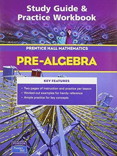 Study Guide & Practice Workbook: Pre-Algebra - Paperback By PRENTICE ...