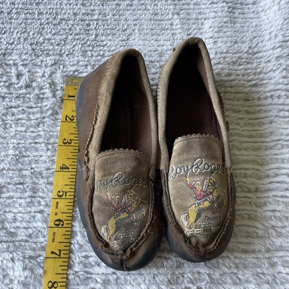 ROY ROGERS & TRIGGER KIDS SLIPPERS VINTAGE WESTERN COWBOY TOY ...