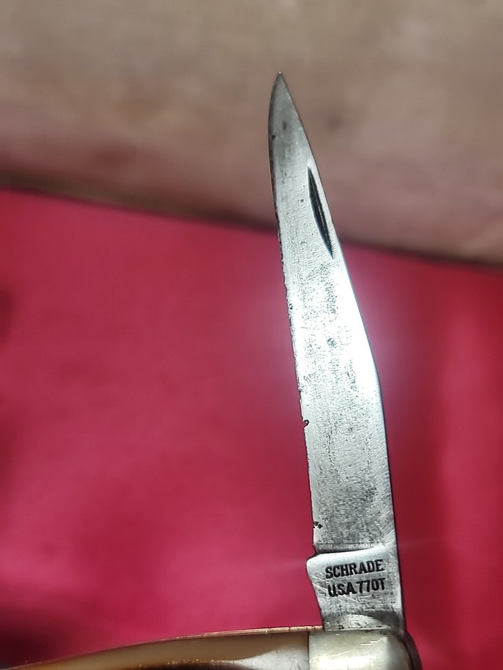 Vintage SCHRADE USA #770T Muskrat Pocket Knife. Some Wear Read | eBay