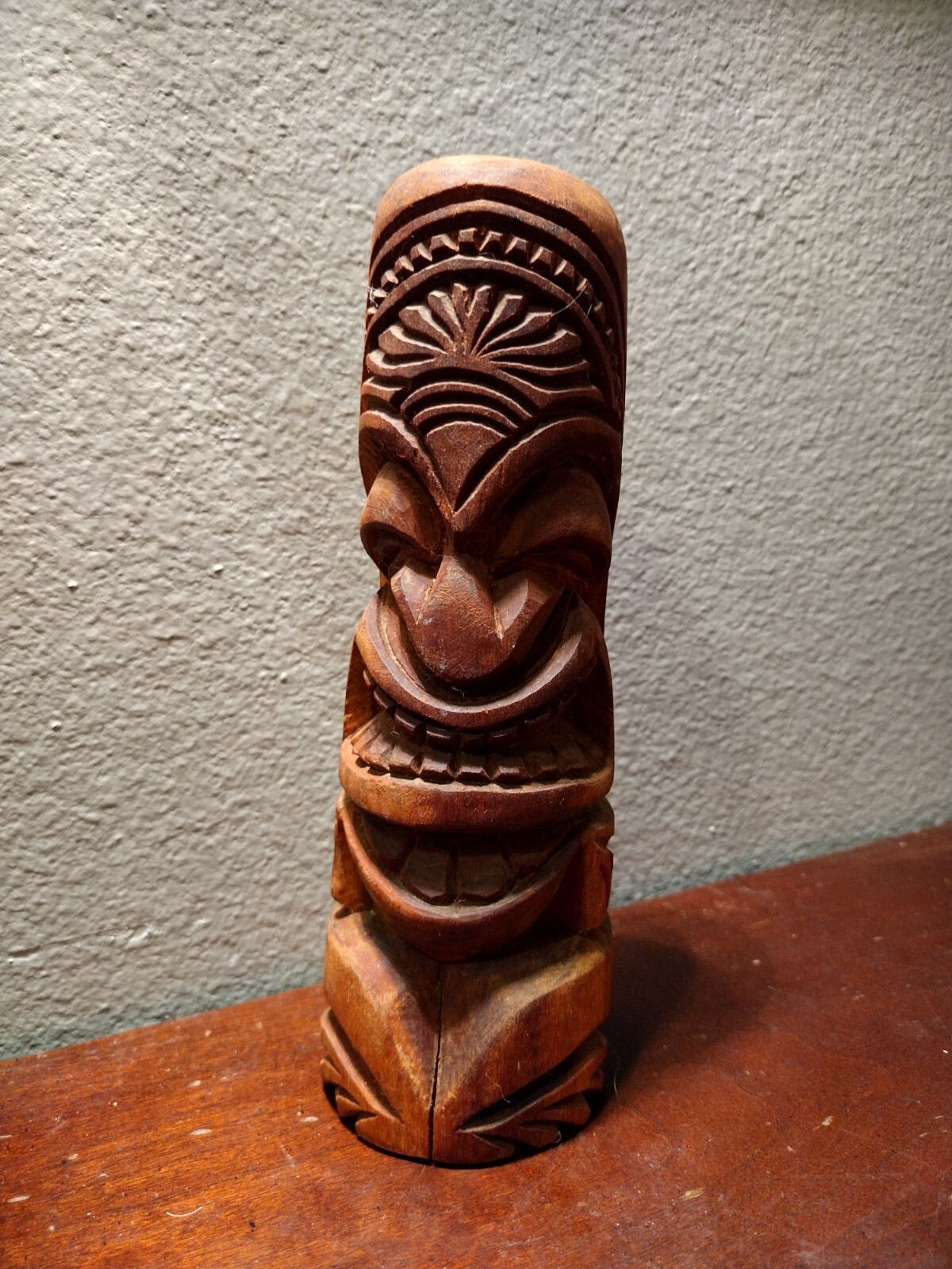 Hand Carved John Fuko Tiki Statue Ku Kanaloa Lono Maori Marquesa Moai ...